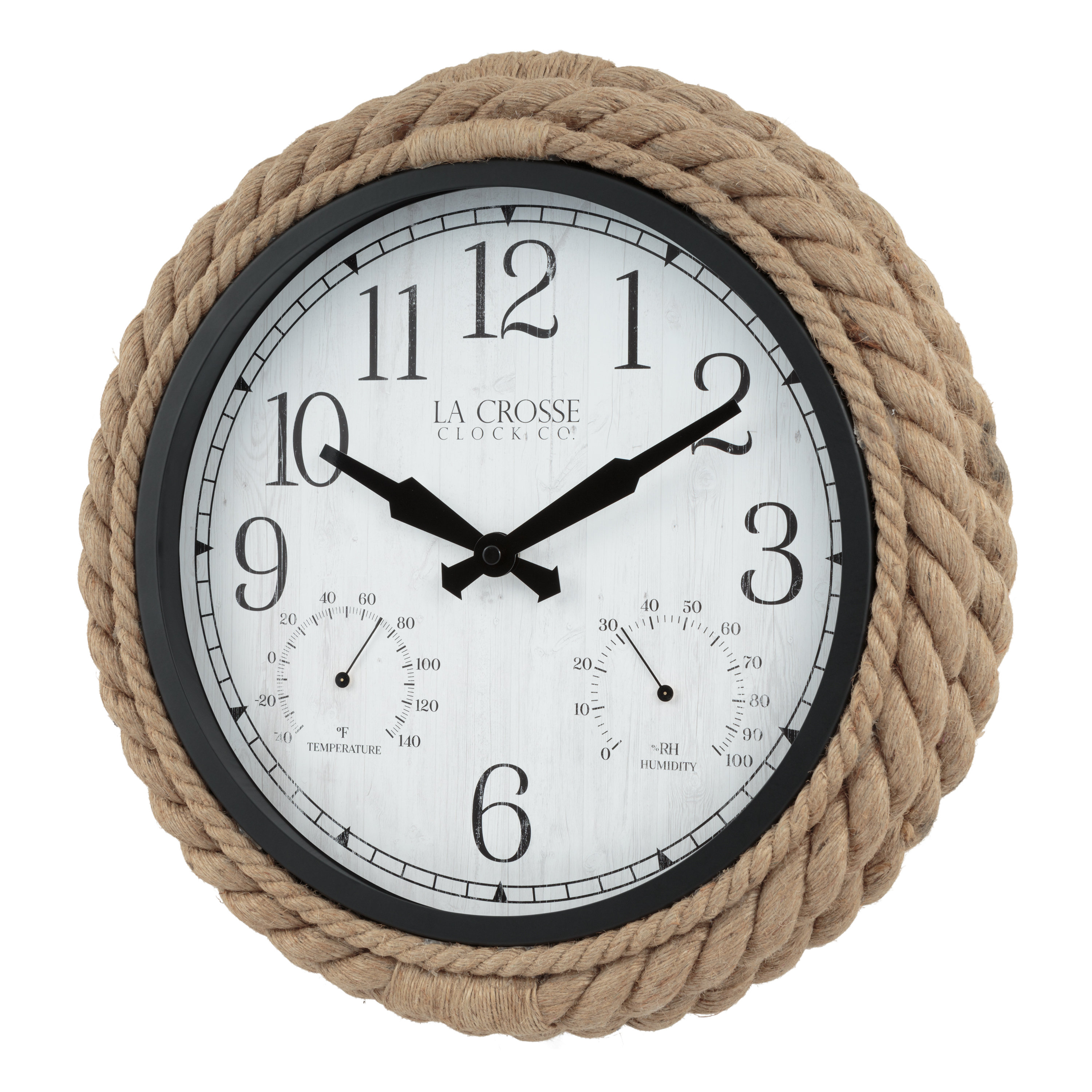 La Crosse Technology La Crosse Rope 14" Quartz Wall Clock & Reviews ...