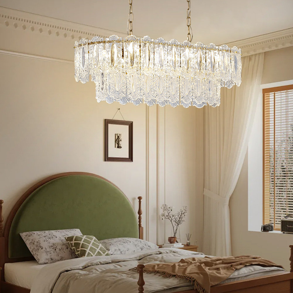 Mercer41 Wilbor 8 - Light Dimmable Oval Chandelier | Wayfair