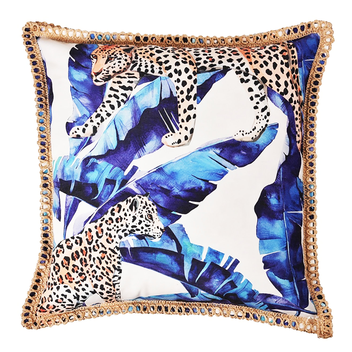 Conceptsry Royal Bengal Print Distressed Lumbar Pillowcover | Wayfair