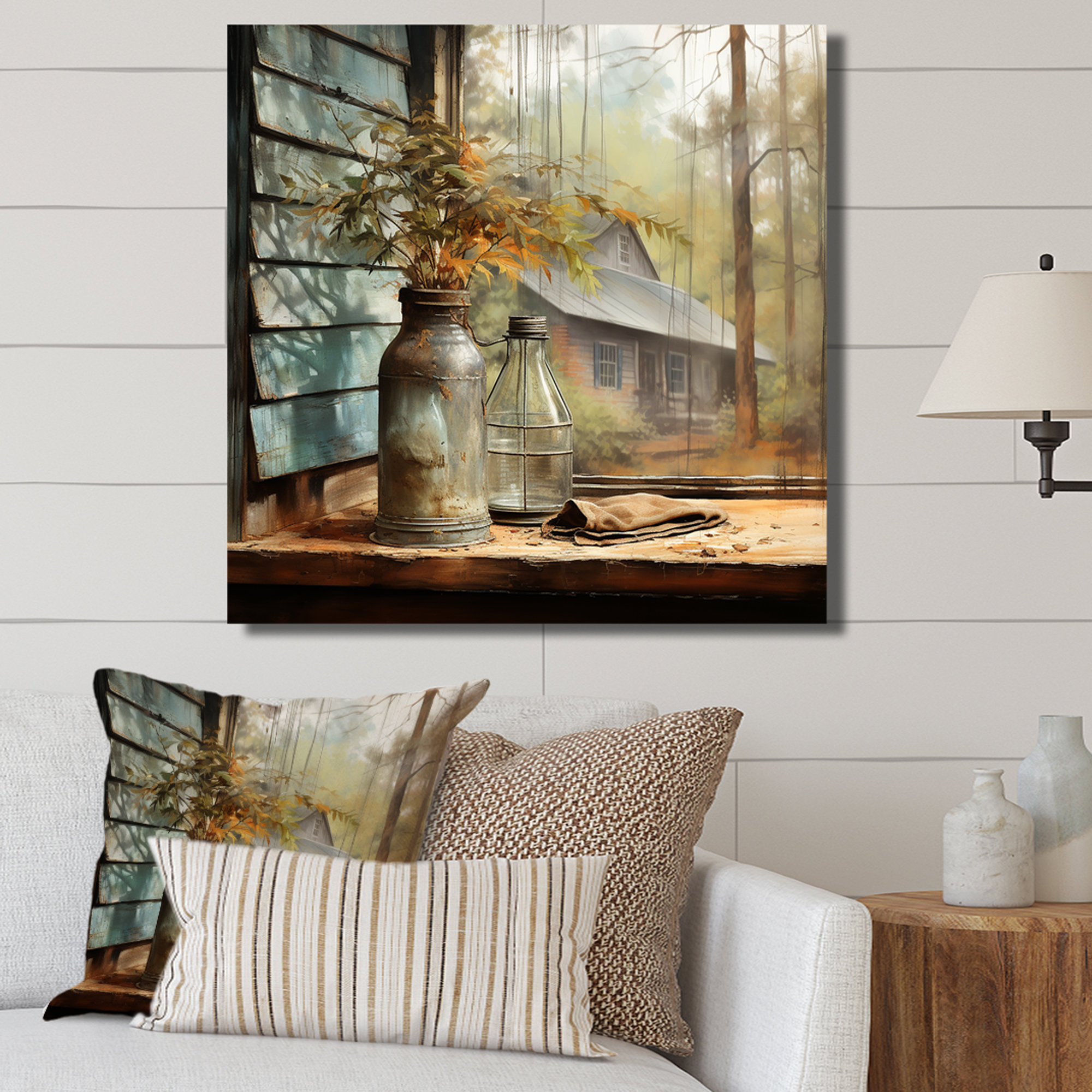 August Grove® Brown Farmhouse windows charm - Farm Windows Wall Art ...