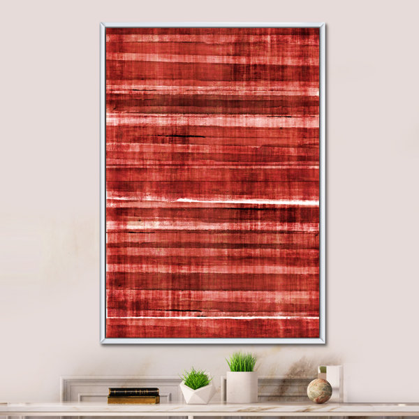 Wrought Studio Red Abstract Art Painting " Red Abstract Art Painting ...