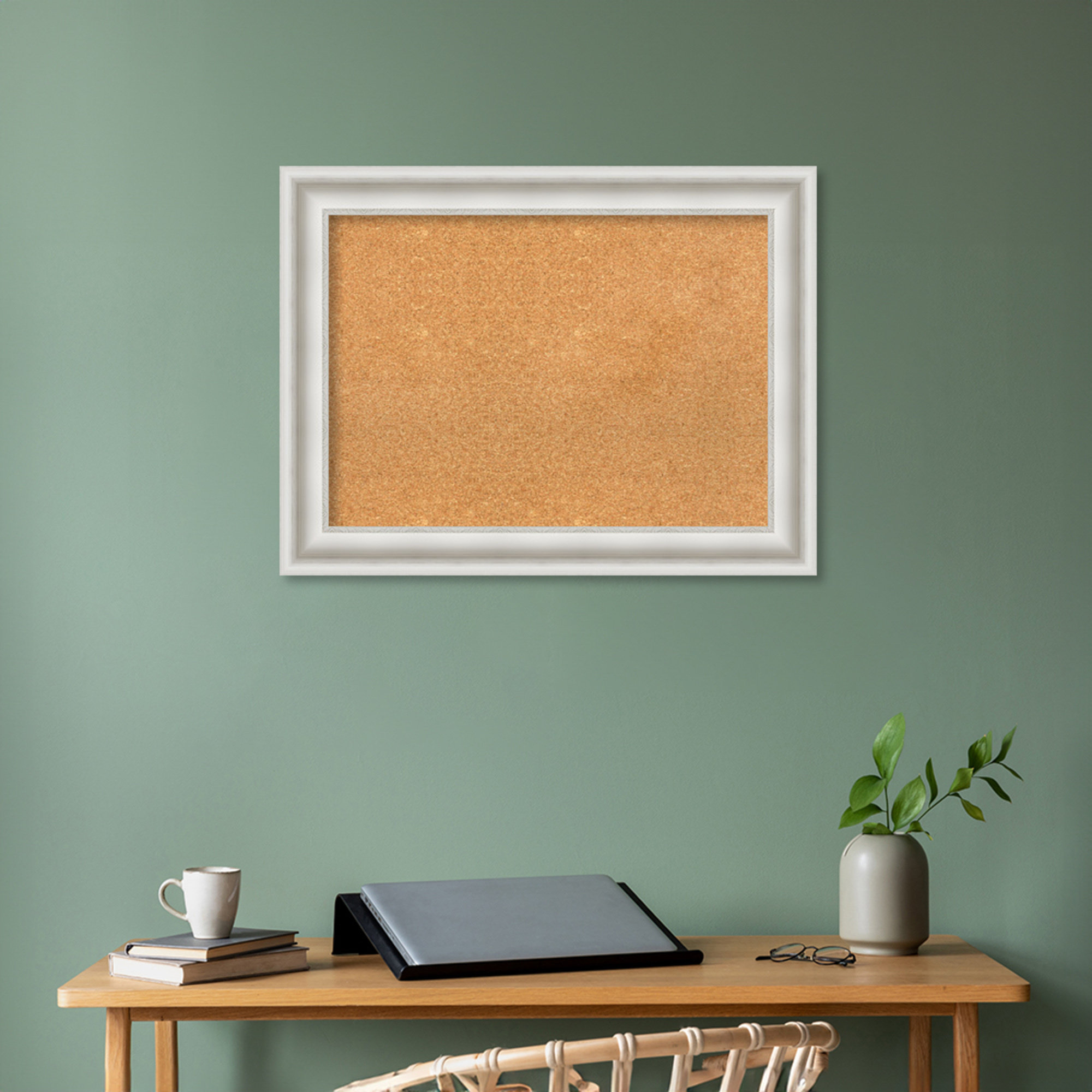 Amanti Art Parlor Wall Cork Small Framed Bulletin Board | Wayfair
