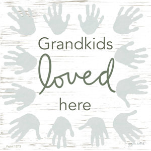 Trinx Hawwaa Grandkids Loved Here - Wrapped Canvas Print | Wayfair