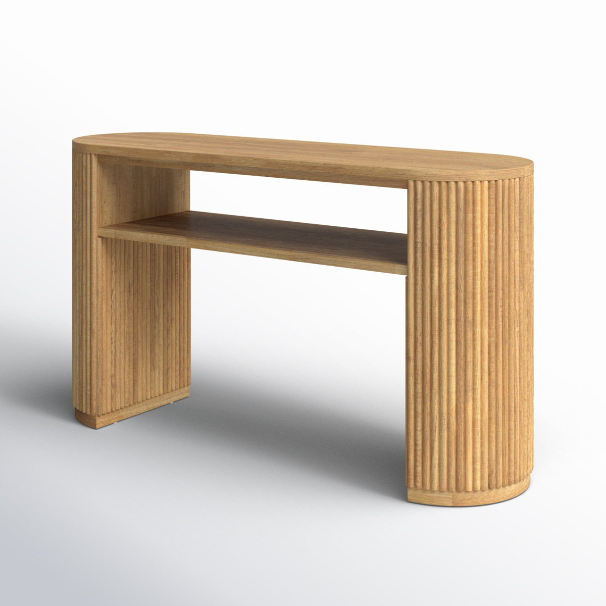 Joss & Main Fitzroy - Modern Natural Acacia Console Table | Joss & Main