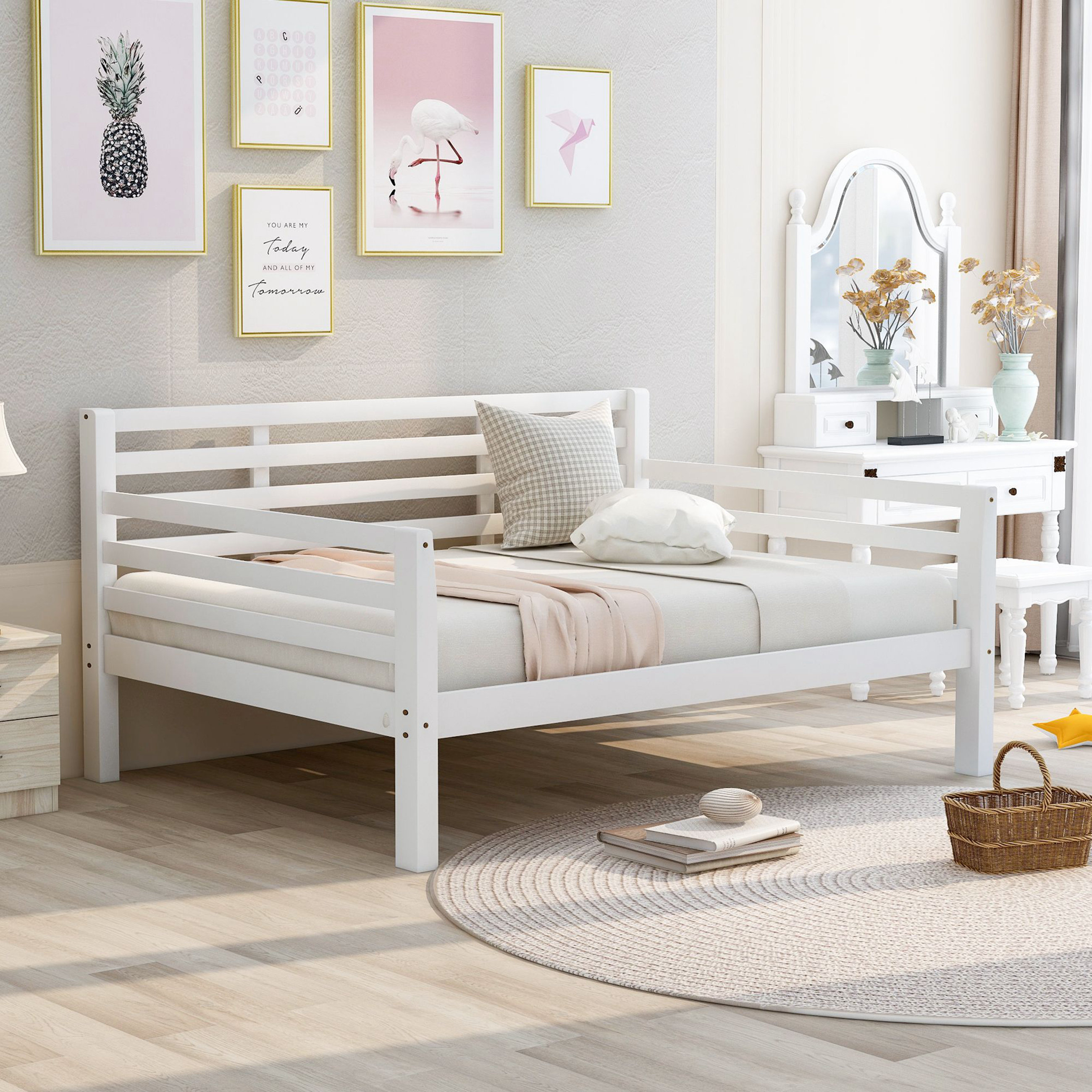 Lark Manor Simple Design Wooden Daybed - Wayfair Canada