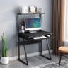 Hokku Designs 2-Tier Computer Desk with Keyboard Tray for Small Spaces ...