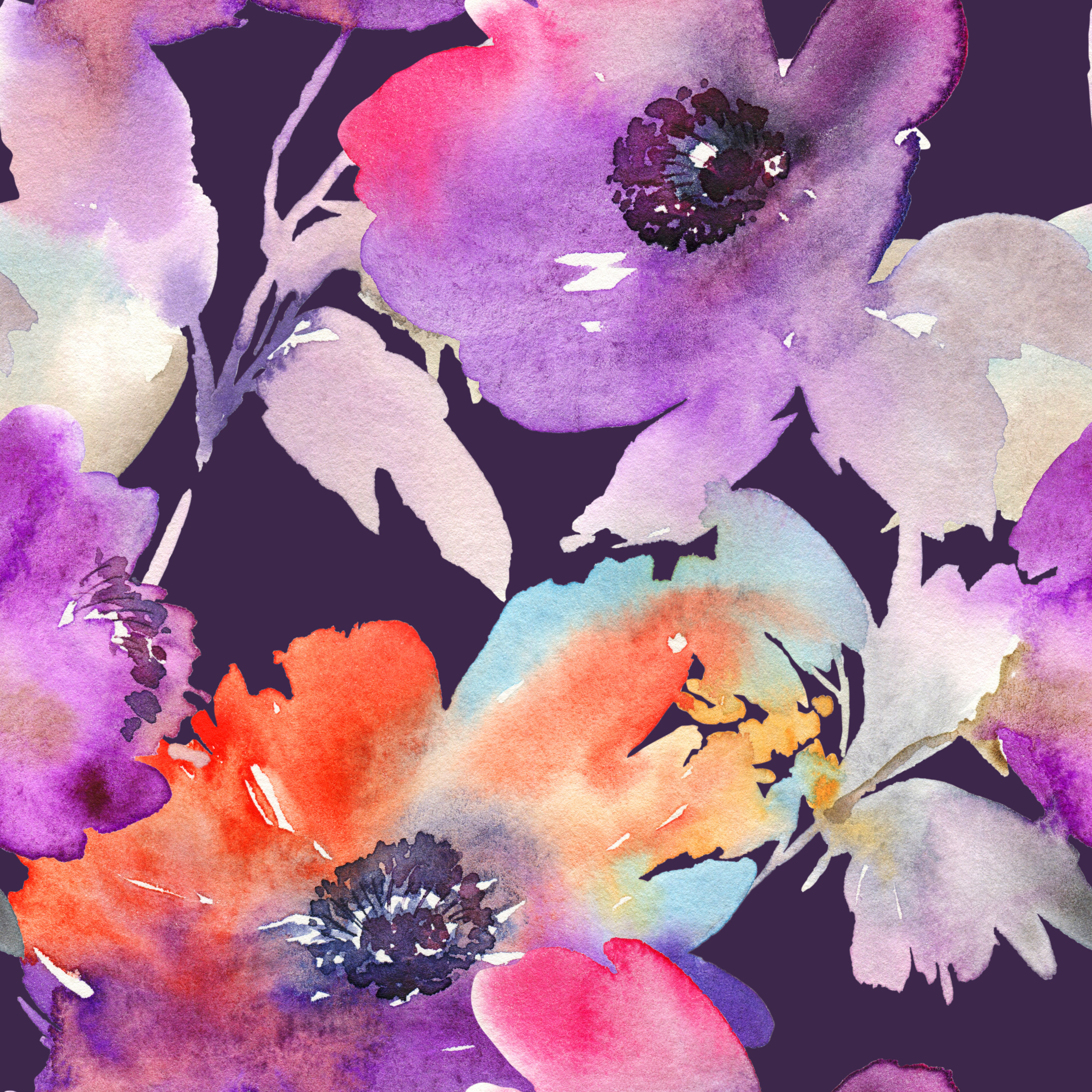 Wildon Home® Seamless Summer Pattern With Watercolor - Wayfair Canada