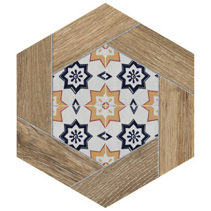 Merola Tile Gador 9" x 10.5" Porcelain Wood Look Wall & Floor Tile ...