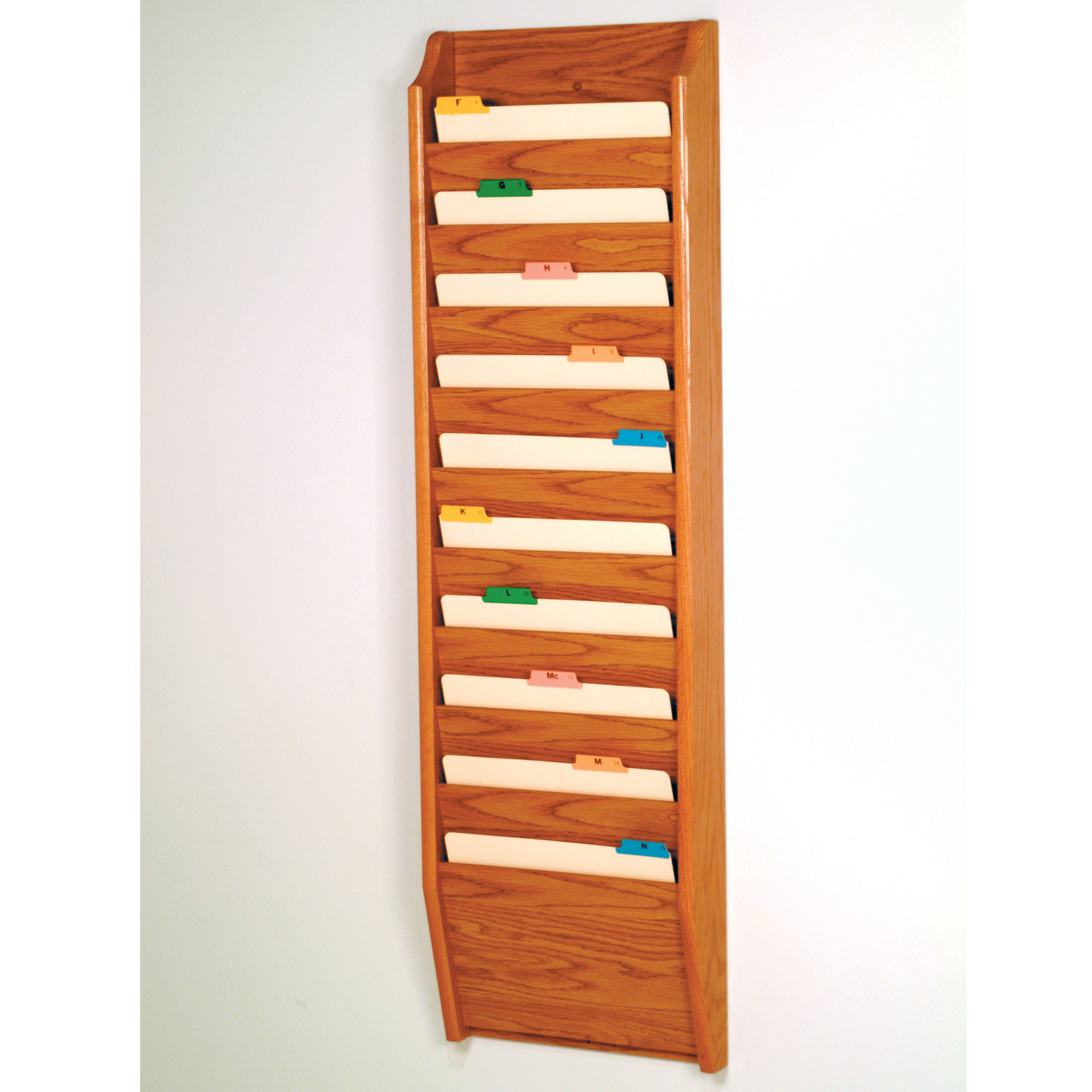 Wooden Mallet Ten Pocket Chart Holding Wall File Pockets & Reviews ...