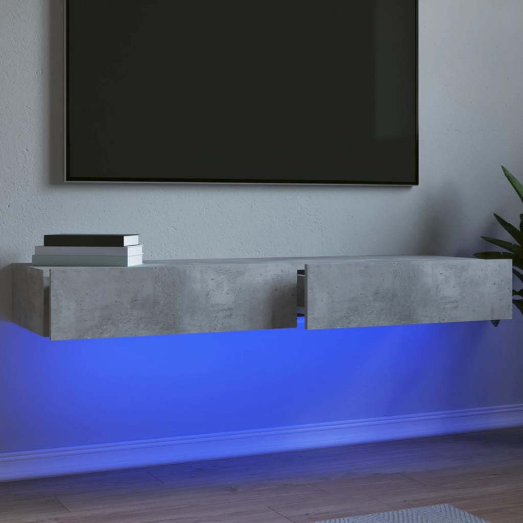 VidaXL Brielynn TV Cabinets with LED Lights Media Unit | Wayfair