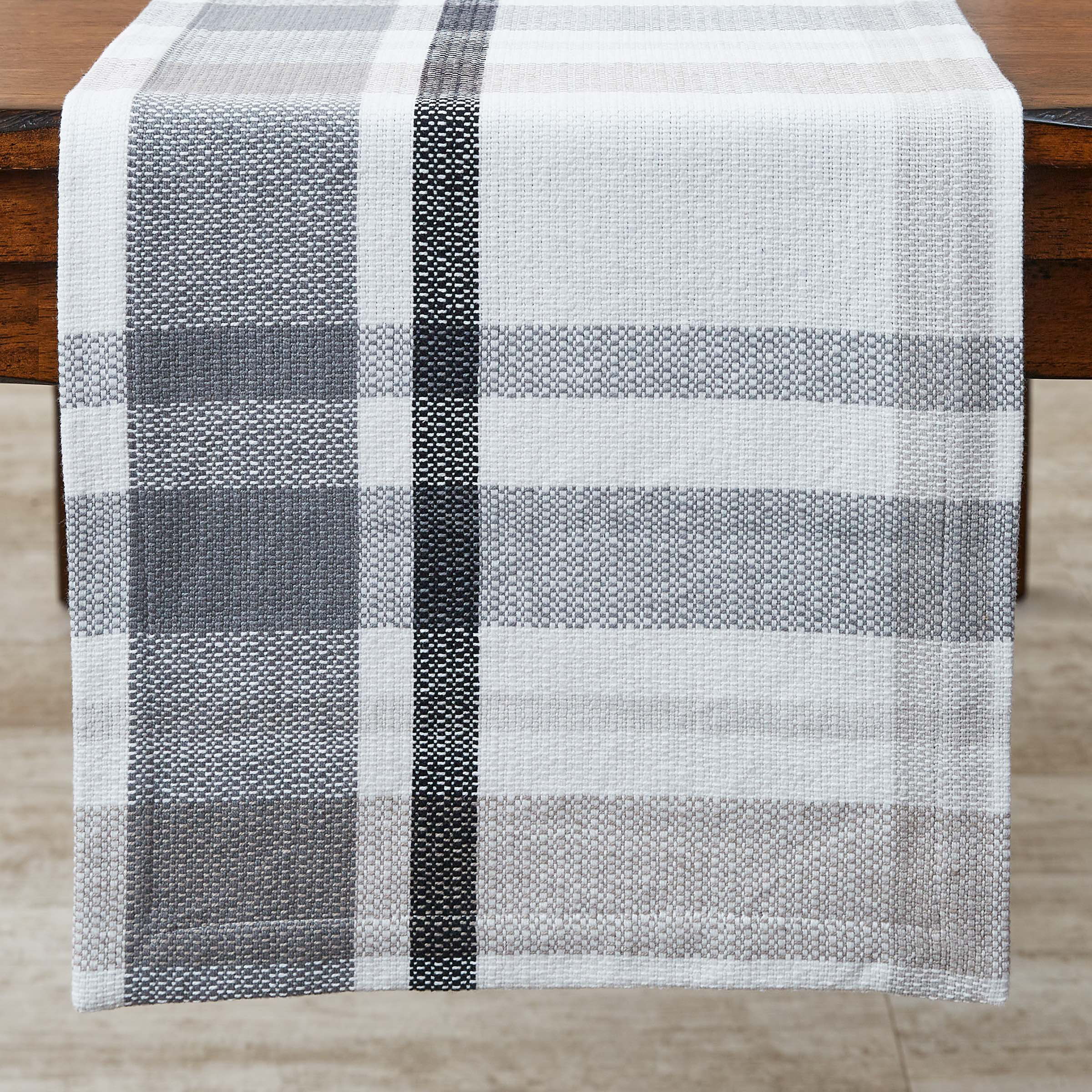 Gracie Oaks Shavette Rectangular Plaid Table Runner | Wayfair