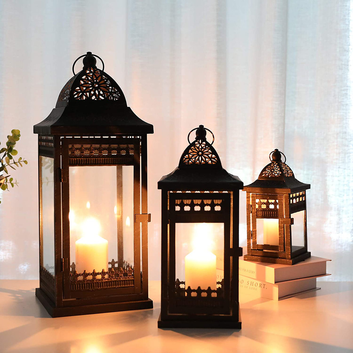 Darby Home Co 3 Piece Tabletop Decorative Candle Lantern Set | Wayfair