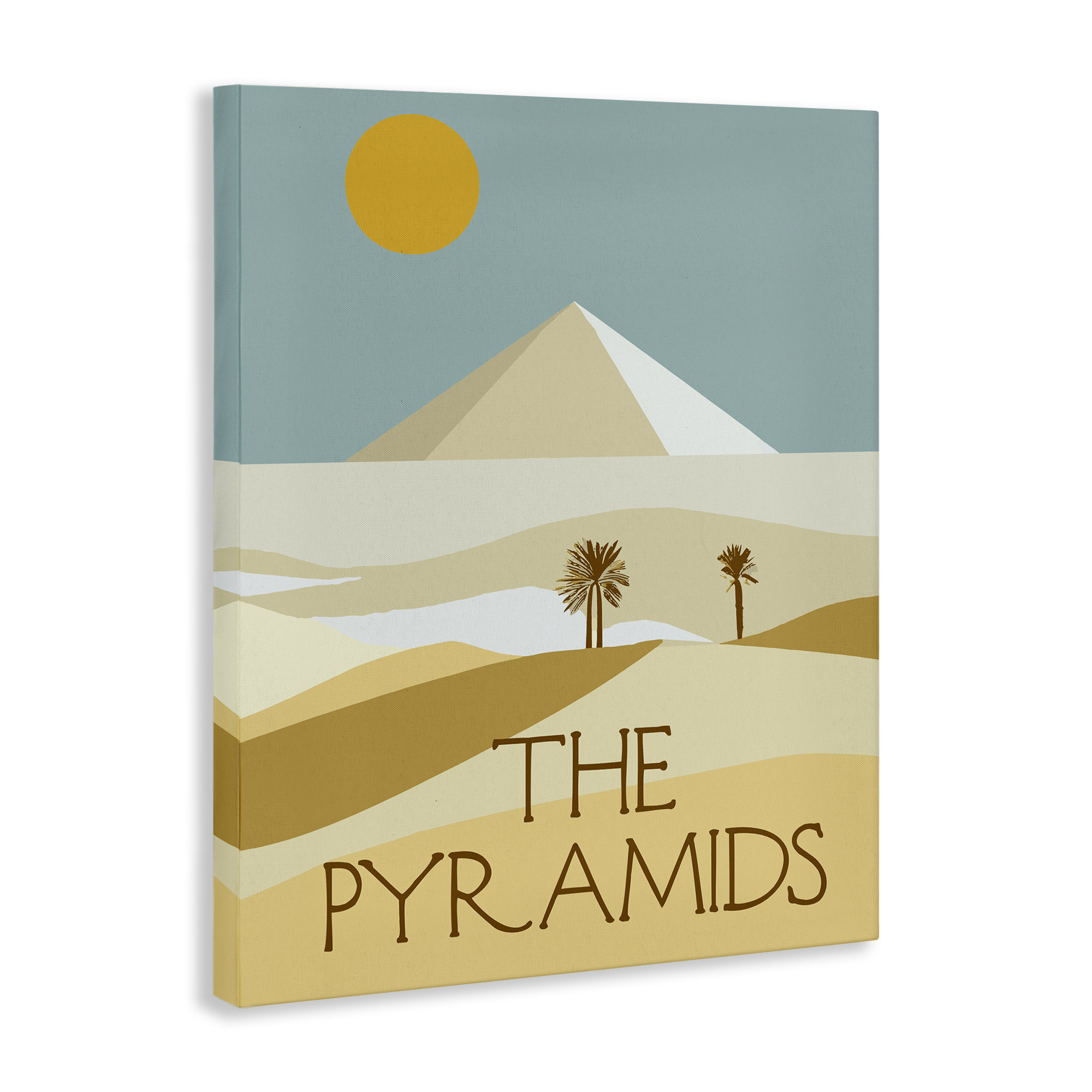 Union Rustic Egypt Pyramids Landmark Canvas Wall Art by Daphne Polselli ...