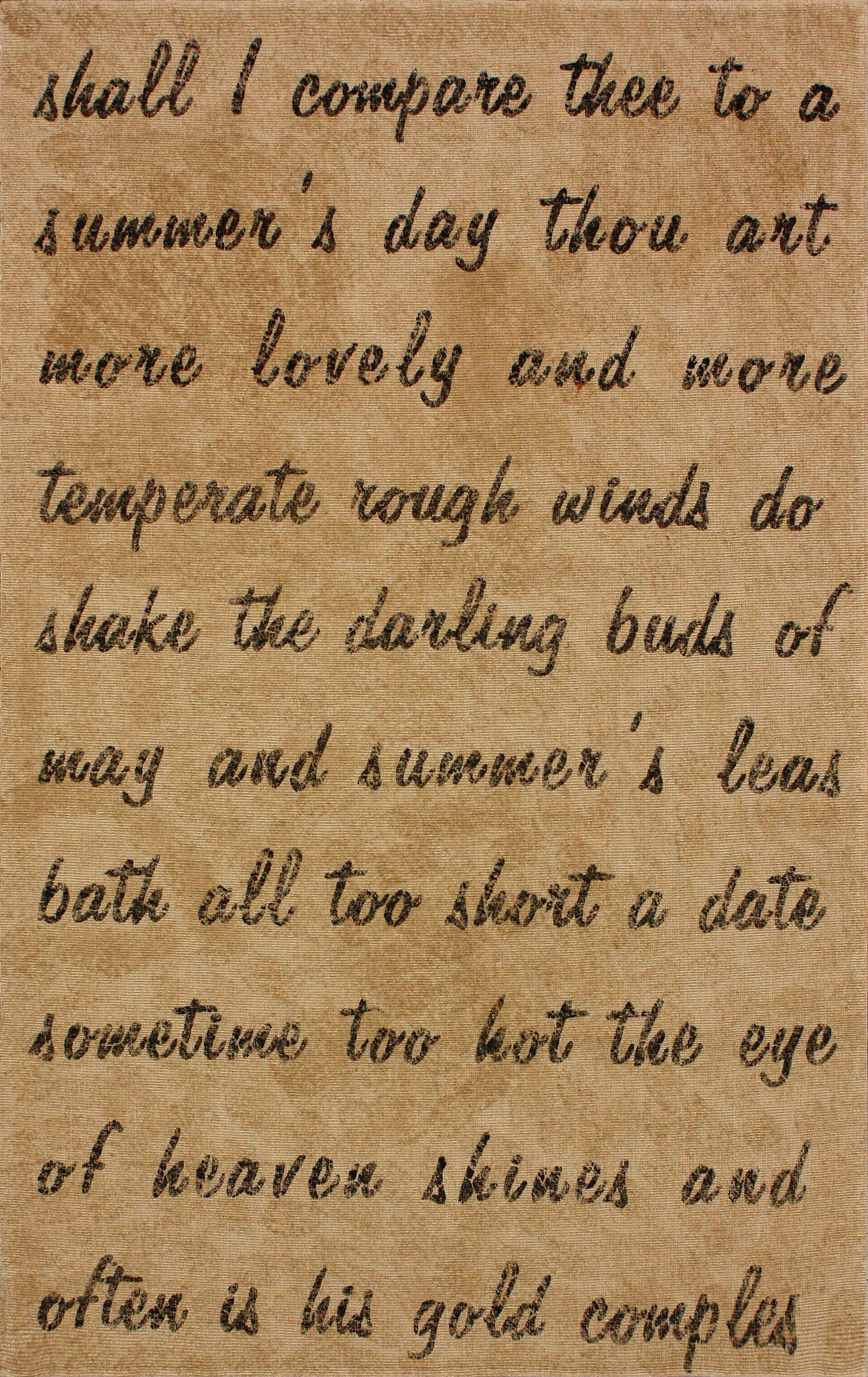 Red Barrel Studio Natura Natural Script Poem Novelty Area Rug - Wayfair ...