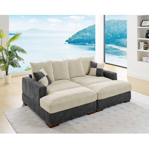 Ebern Designs Coastal Luxe Modular Sofa | Wayfair