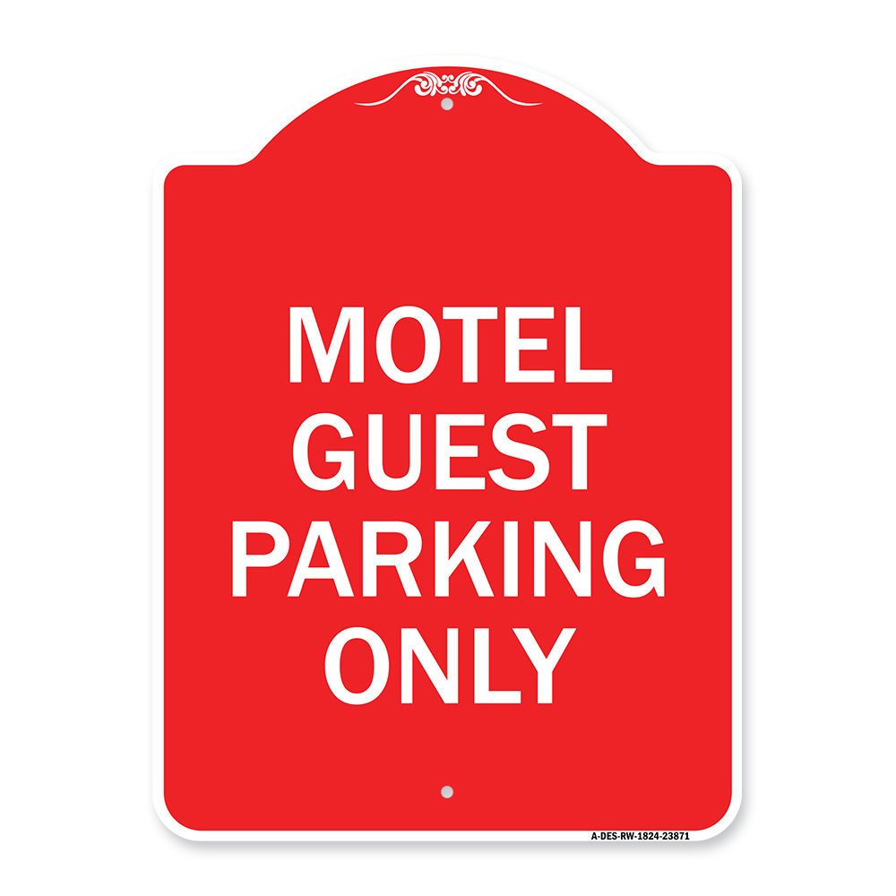 Signmission Designer Series Sign - Motel Guest Parking Only/23871 | Wayfair