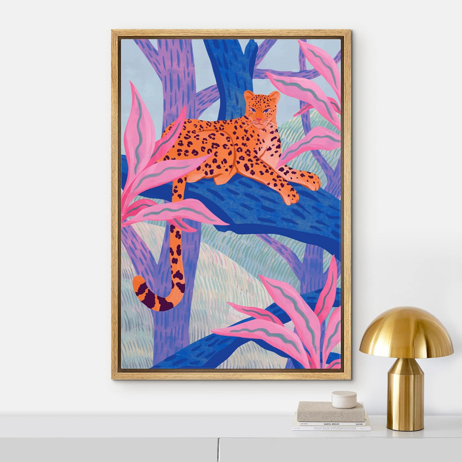 IDEA4WALL Bright Preppy Animals Cheetah Cat Neon Jungle Teen Girls ...