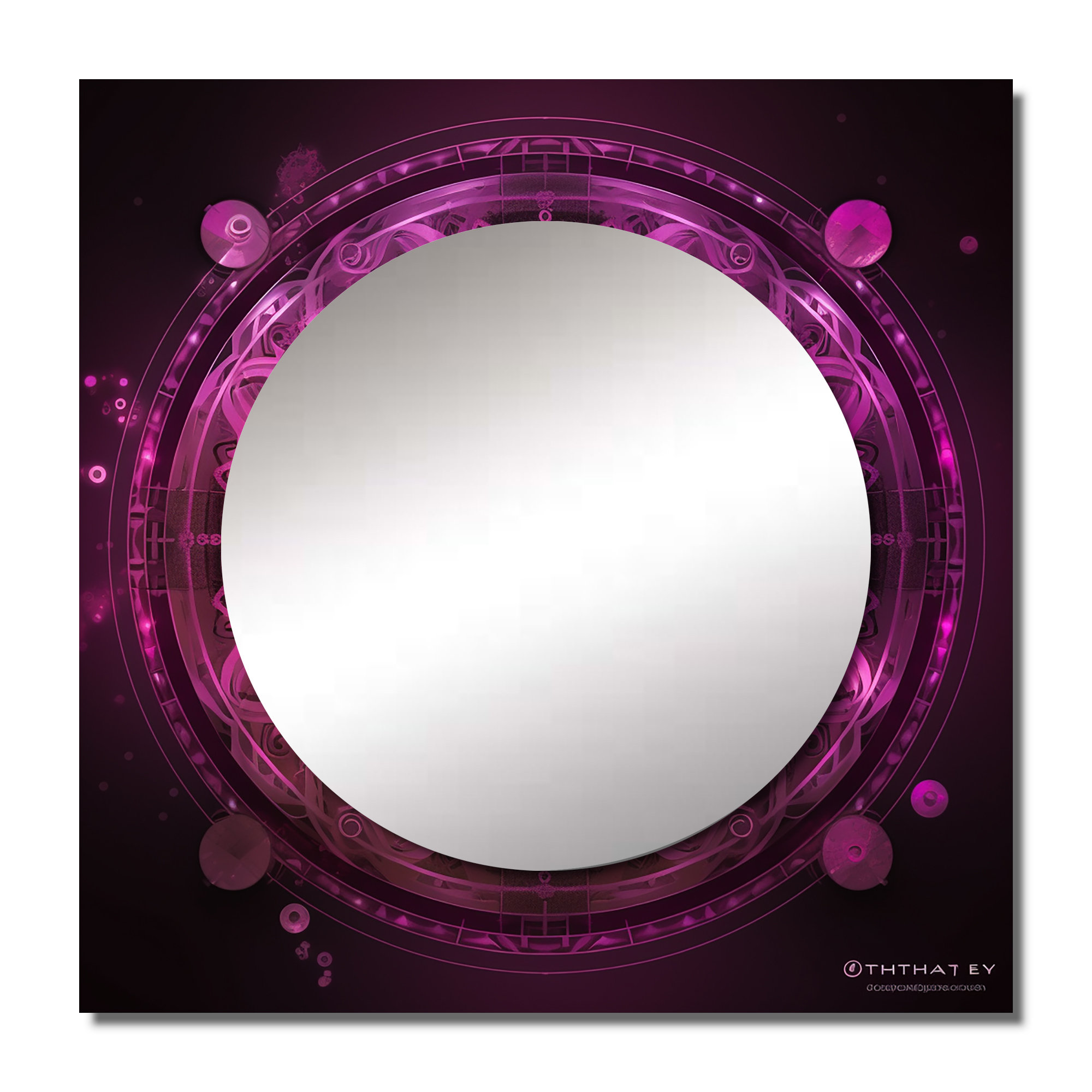 East Urban Home Shamaia - Modern Geometric Square Mirror Wall Art For ...