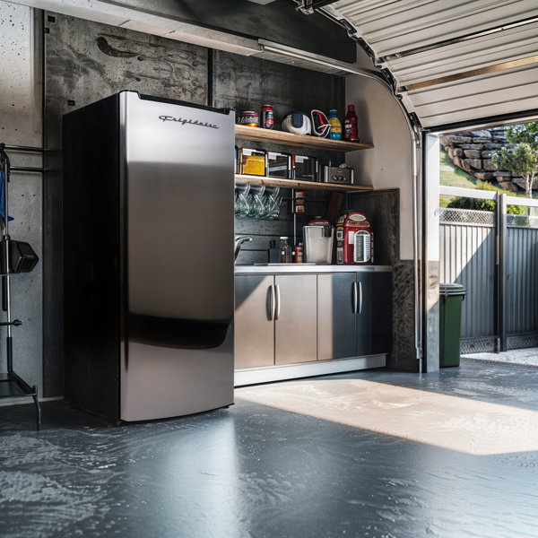 FRIGIDAIRE 6.5 CU. FT. Upright Freezer, Deep Freeze, Vinyl Coated Metal ...