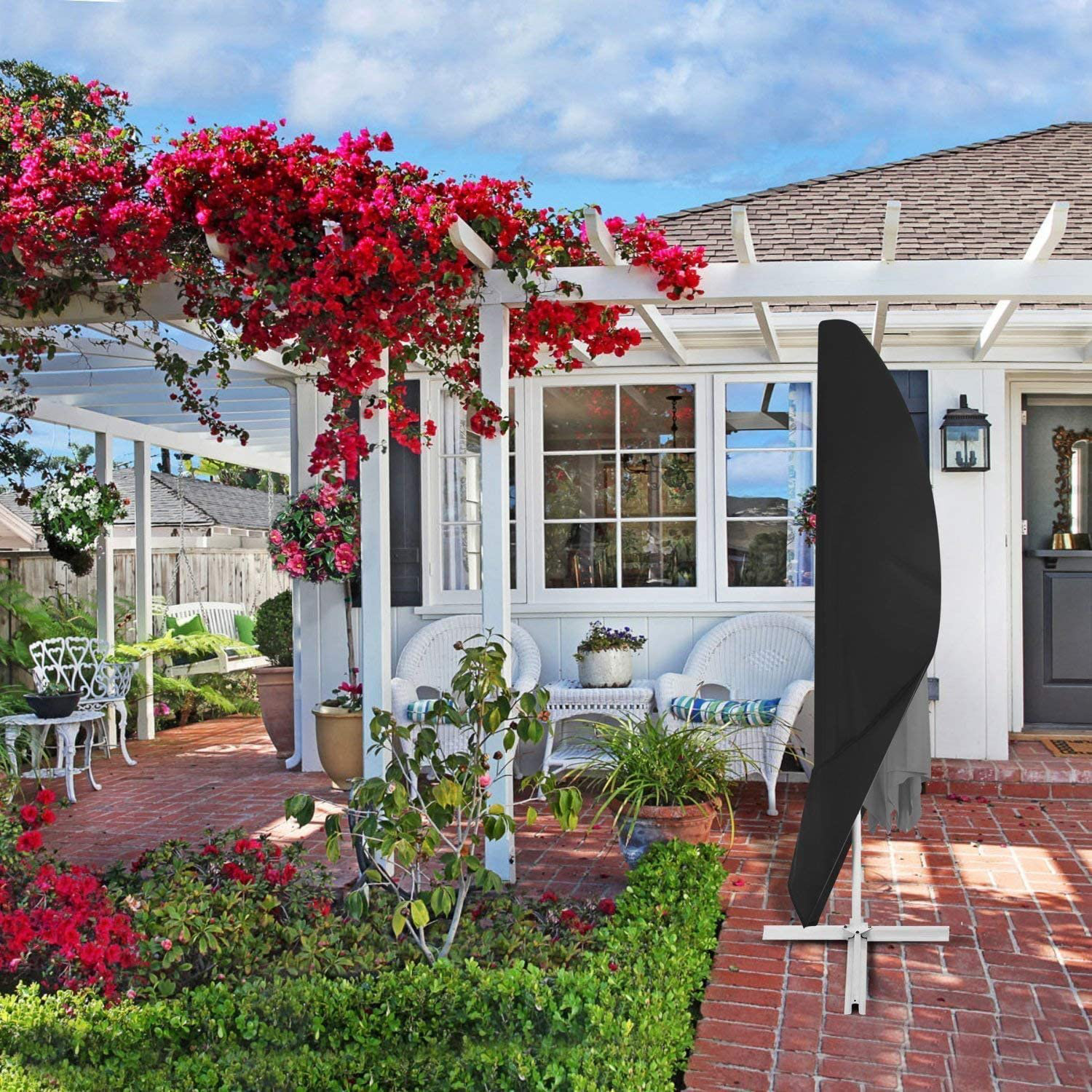 Arlmont & Co. Offset Umbrella Cover, Patio Umbrella Cover For 9Ft To ...