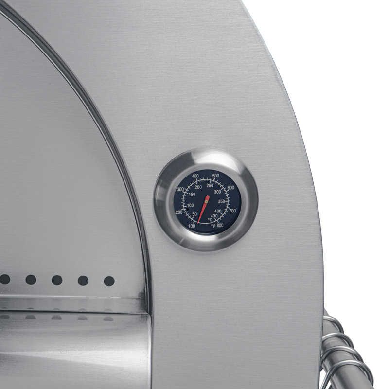 KoolMore 32 in. Outdoor Gas and Wood Fired Pizza Oven in Stainless ...