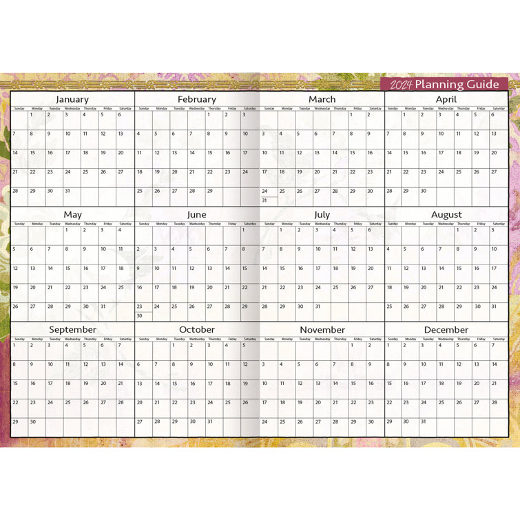 Lang Calendrier mensuel Color My World 2024 - Wayfair Canada