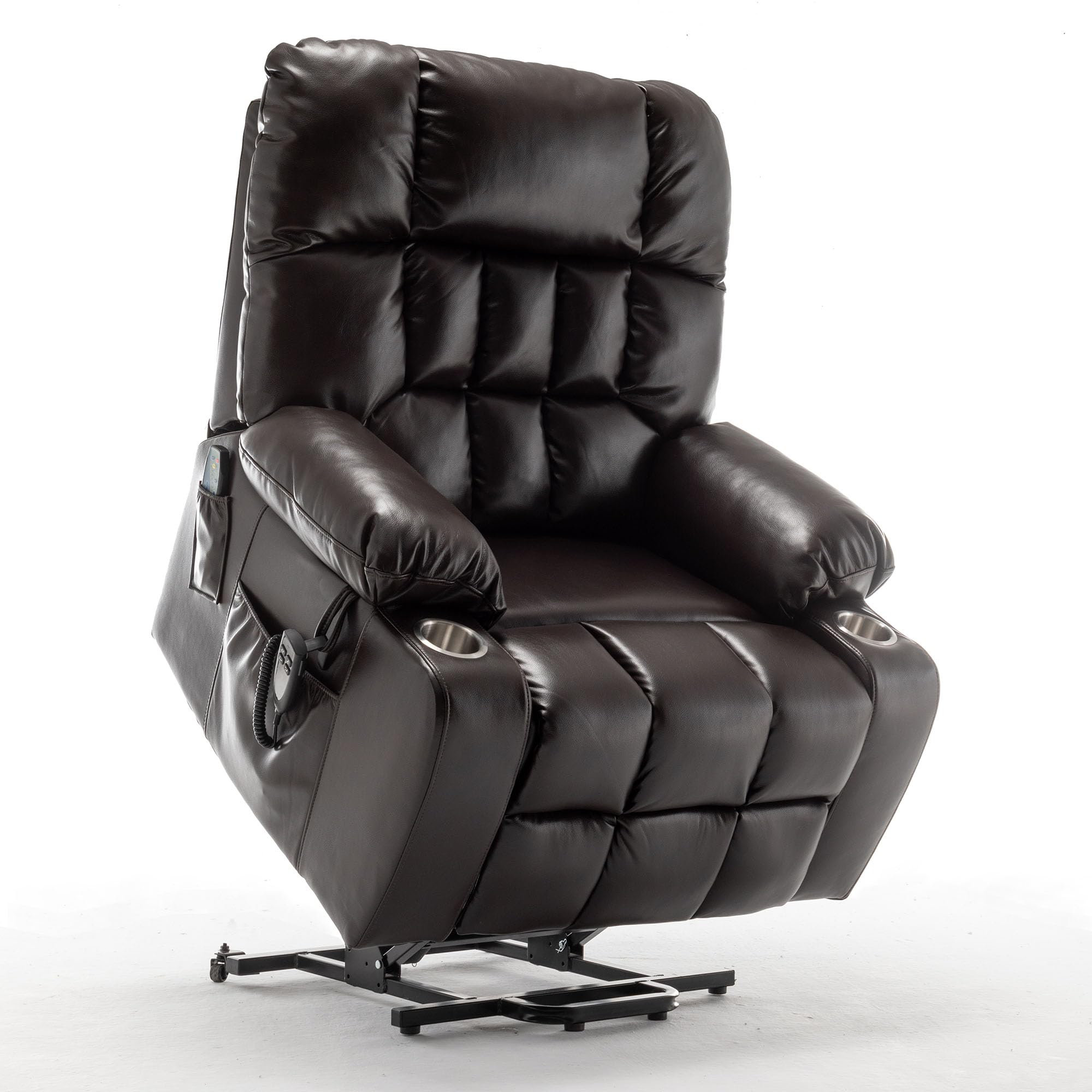 Wildon Home® Large Power Lift Recliner Chair With Massage And Heat ...