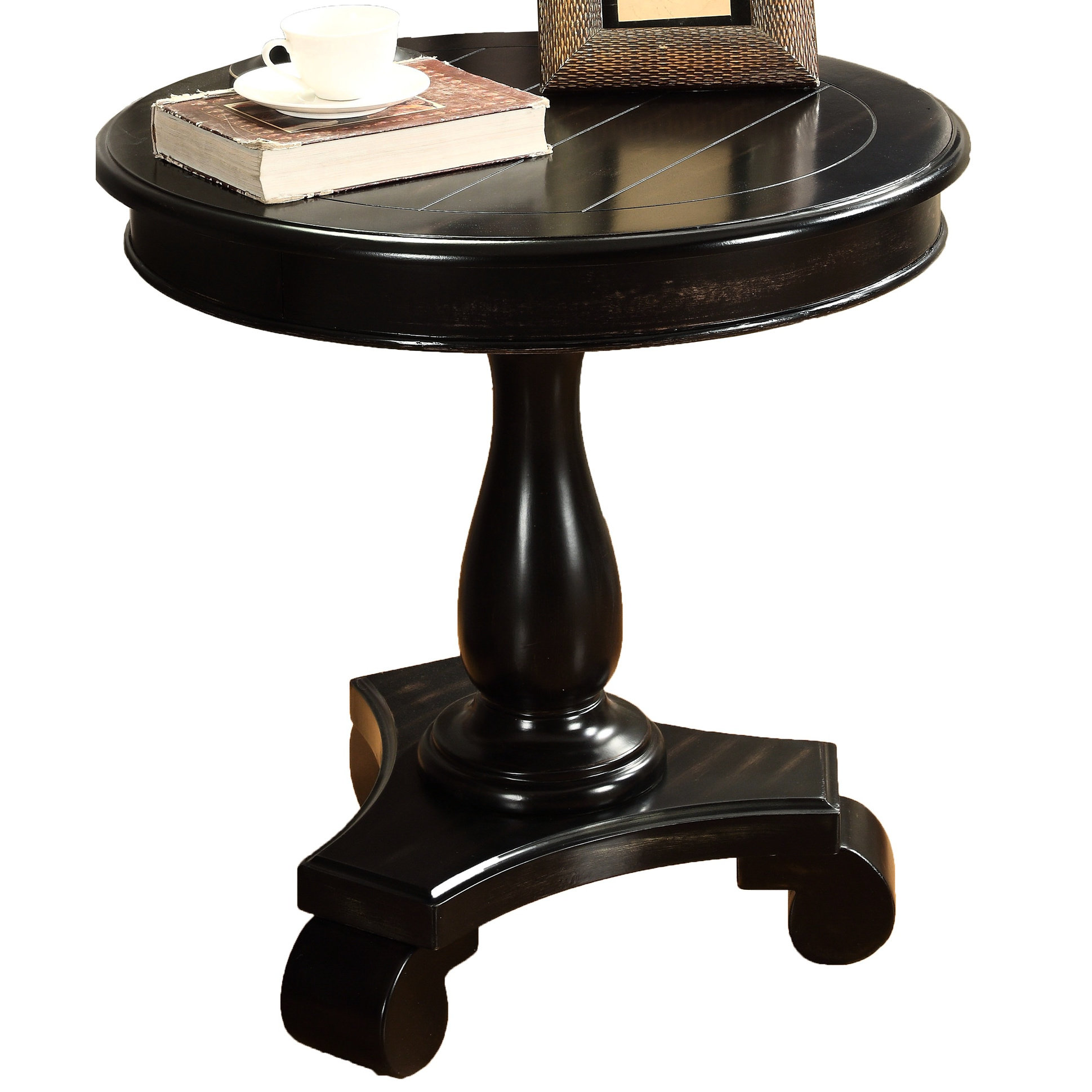 Red Barrel Studio® Round Side Table, Wood - Built To Last 26" Diameter ...