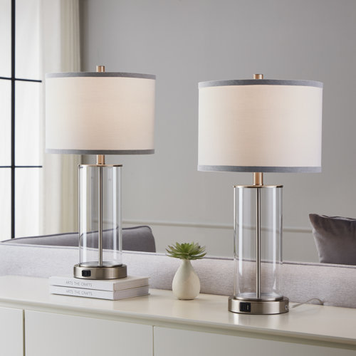Wayfair | Glass Glass & Clear Table Lamps You'll Love in 2024