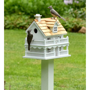 Post Mounted Bird Houses You'll Love | Wayfair