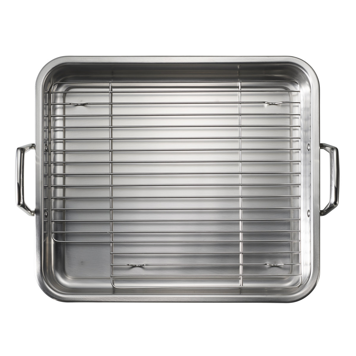 Tramontina 18.5 in. Stainless Steel Gourmet Prima Roasting Pan with ...