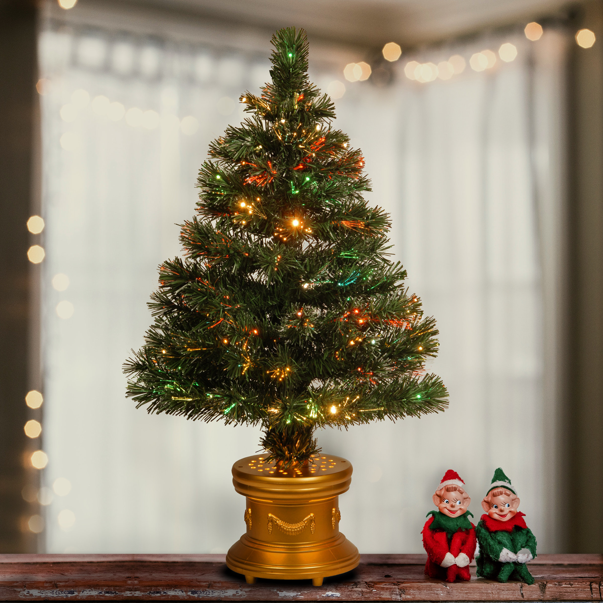 The Holiday Aisle® Fiber Optic Radiance Fireworks Tree & Reviews | Wayfair