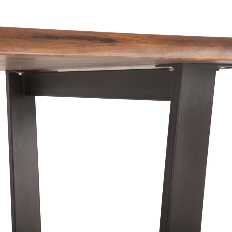 Union Rustic Alston Acacia Wood Dining Table & Reviews | Wayfair