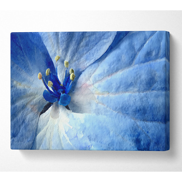 Latitude Run Soft Blue Flower - Wrapped Canvas Art Prints | Wayfair.co.uk