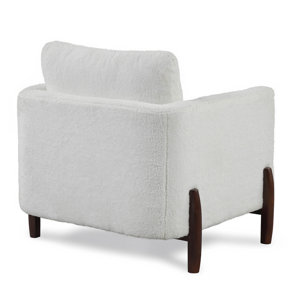 Lifestyle Solutions Vestin 35.5'' Sherpa Fabric Accent Chair & Reviews ...