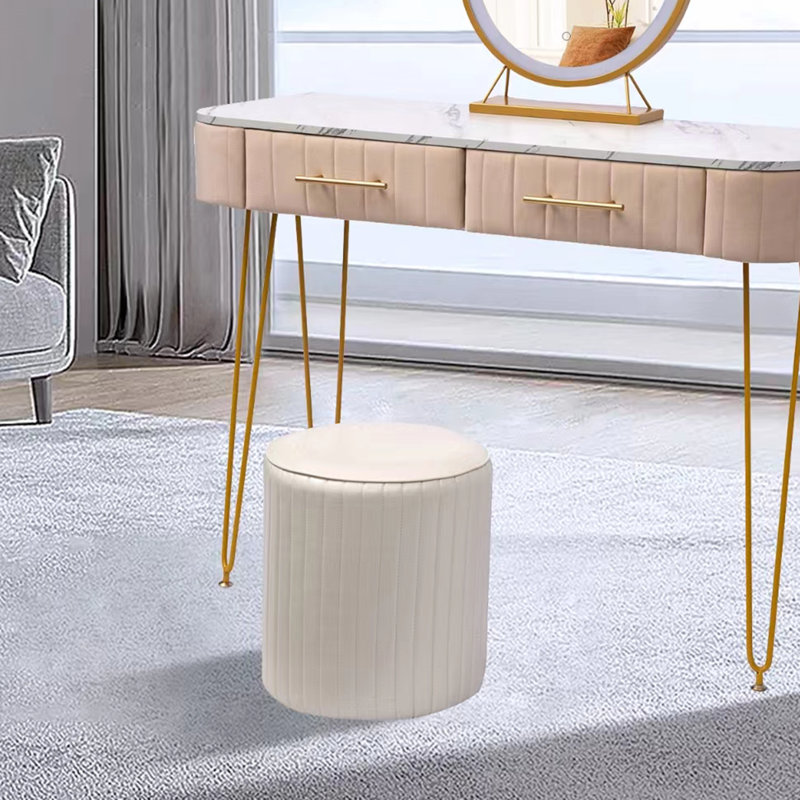 Mercer41 Solid + Manufactured Wood Accent Stool | Wayfair