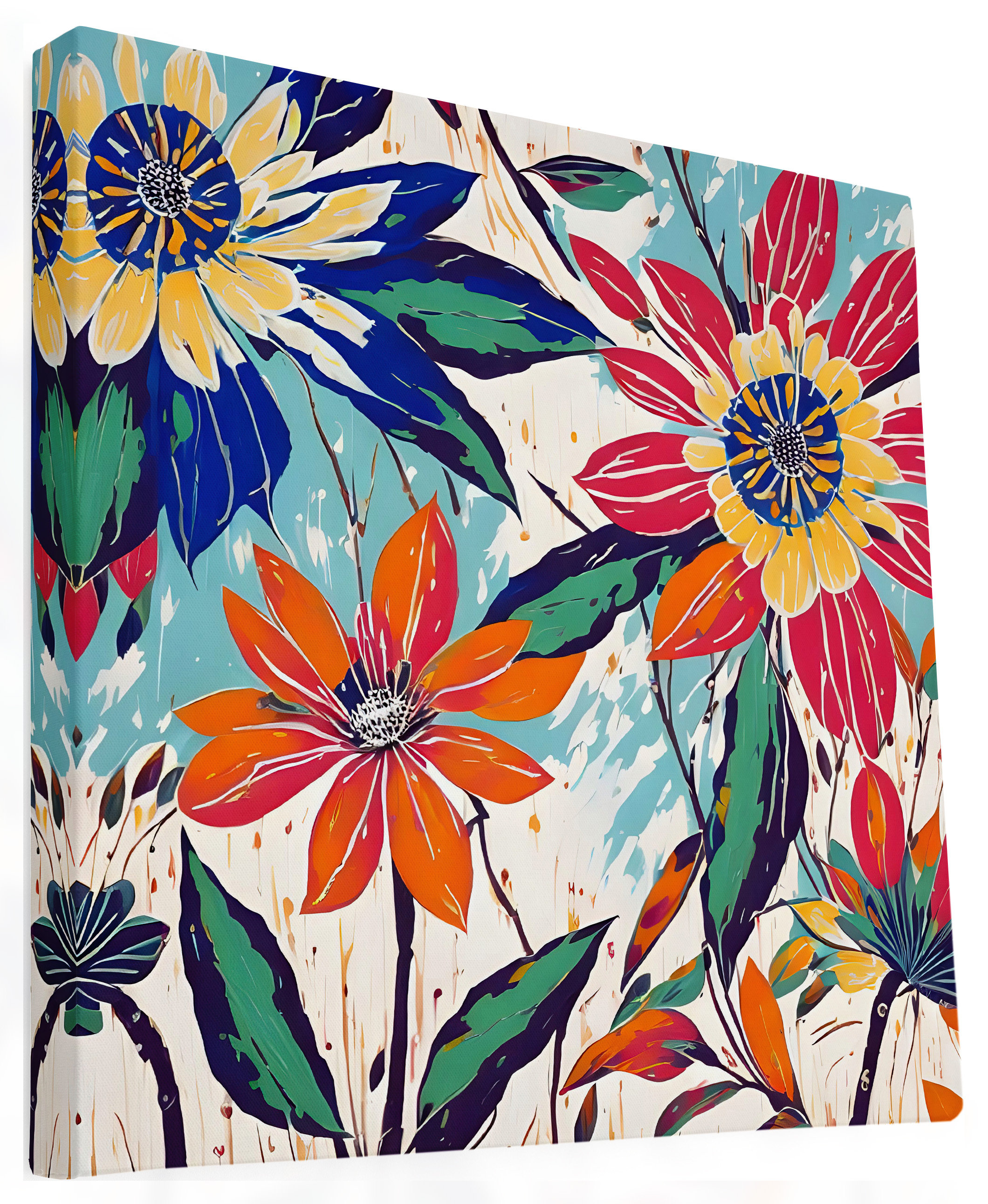 Winston Porter Flowers 149 On Canvas Print | Wayfair
