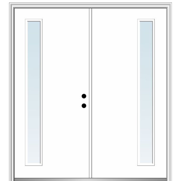 MMI DOOR Spotlight Primed Fiberglass Prehung Front Entry Doors ...