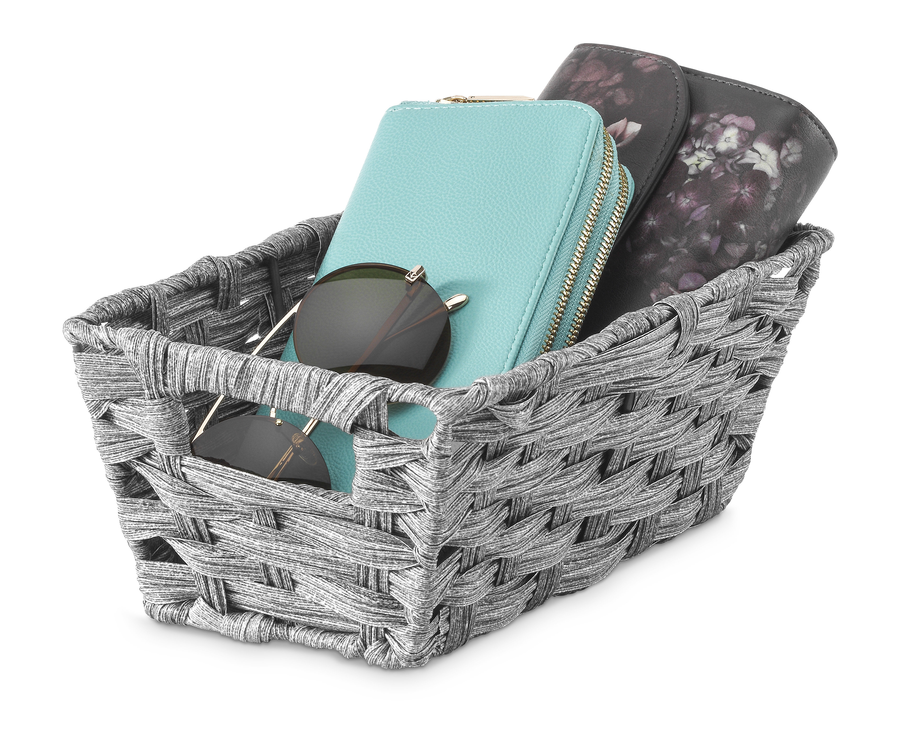 Dotted Line™ Acton Dotted Line Split Rattique Shelf Tote - Grey Wash ...