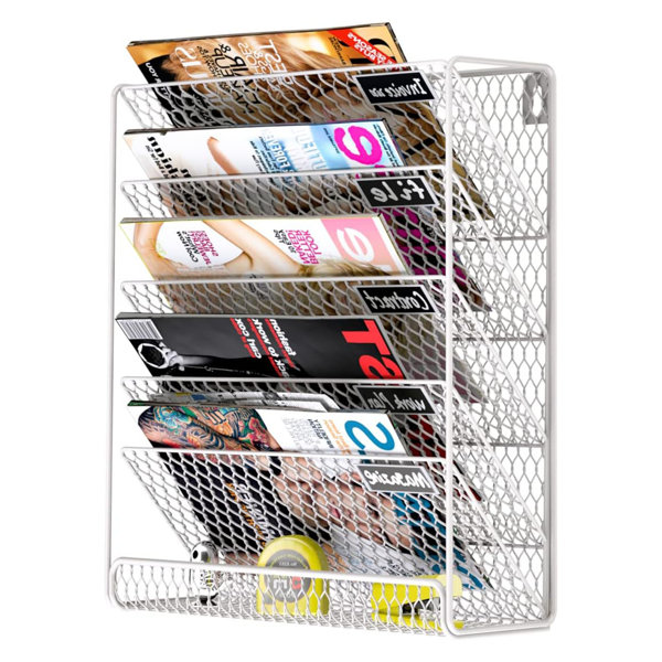 Ebern Designs Prezlee Metal Magazine Rack | Wayfair