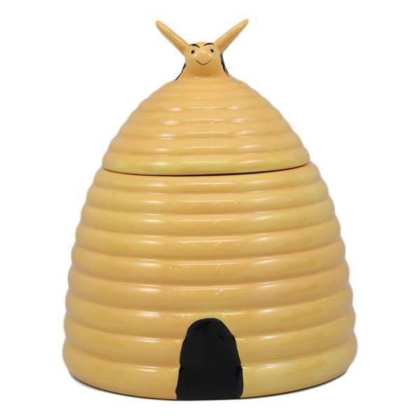 August Grove® Wildlife Busy Honey Bumblebee Bee Hive Beehive Cookie Jar ...
