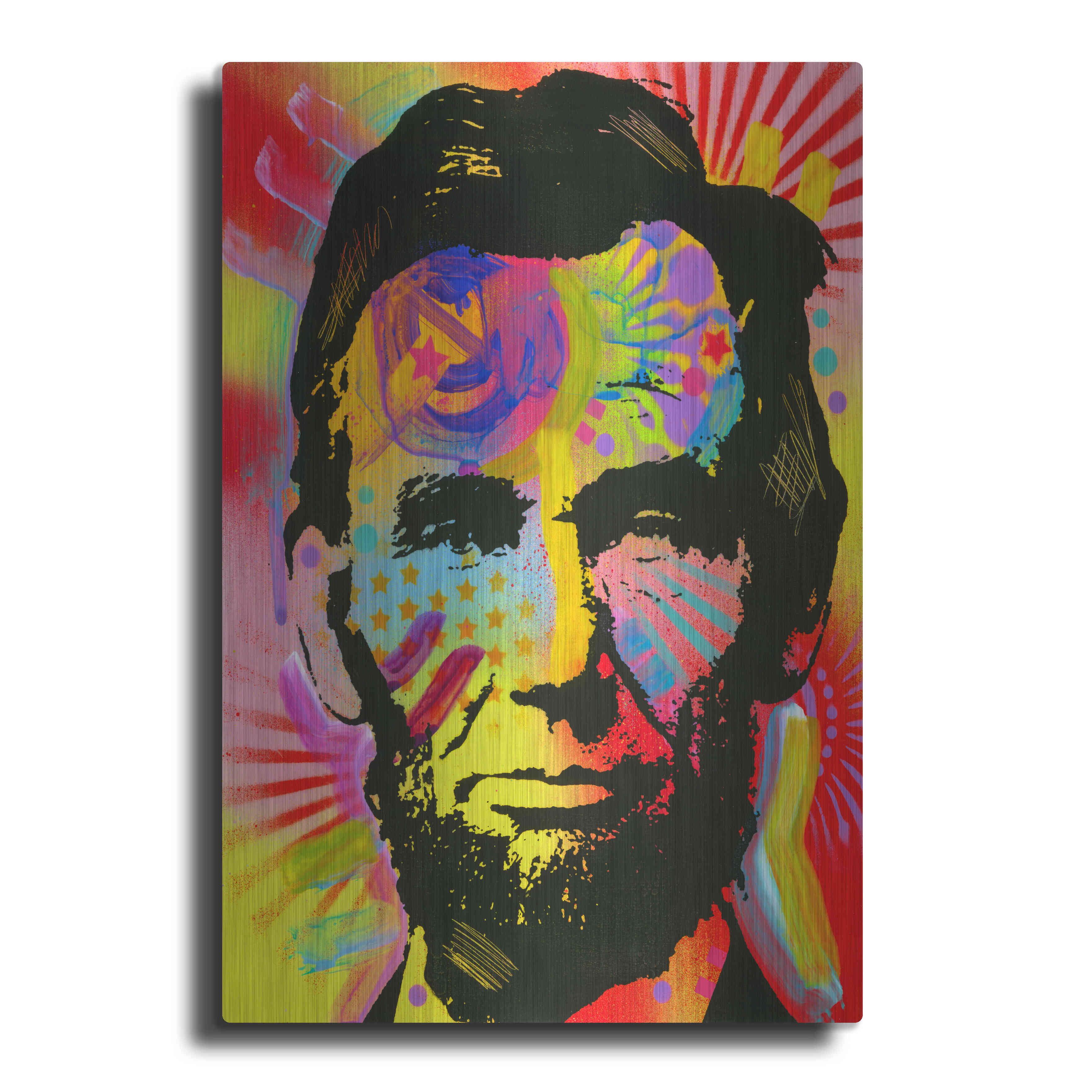 Winston Porter Luxe Metal Art 'Lincoln War Paint' By Dean Russo ...