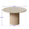 Latitude Run® Round Solid Wood Base Dining Table For 1-6 & Reviews ...