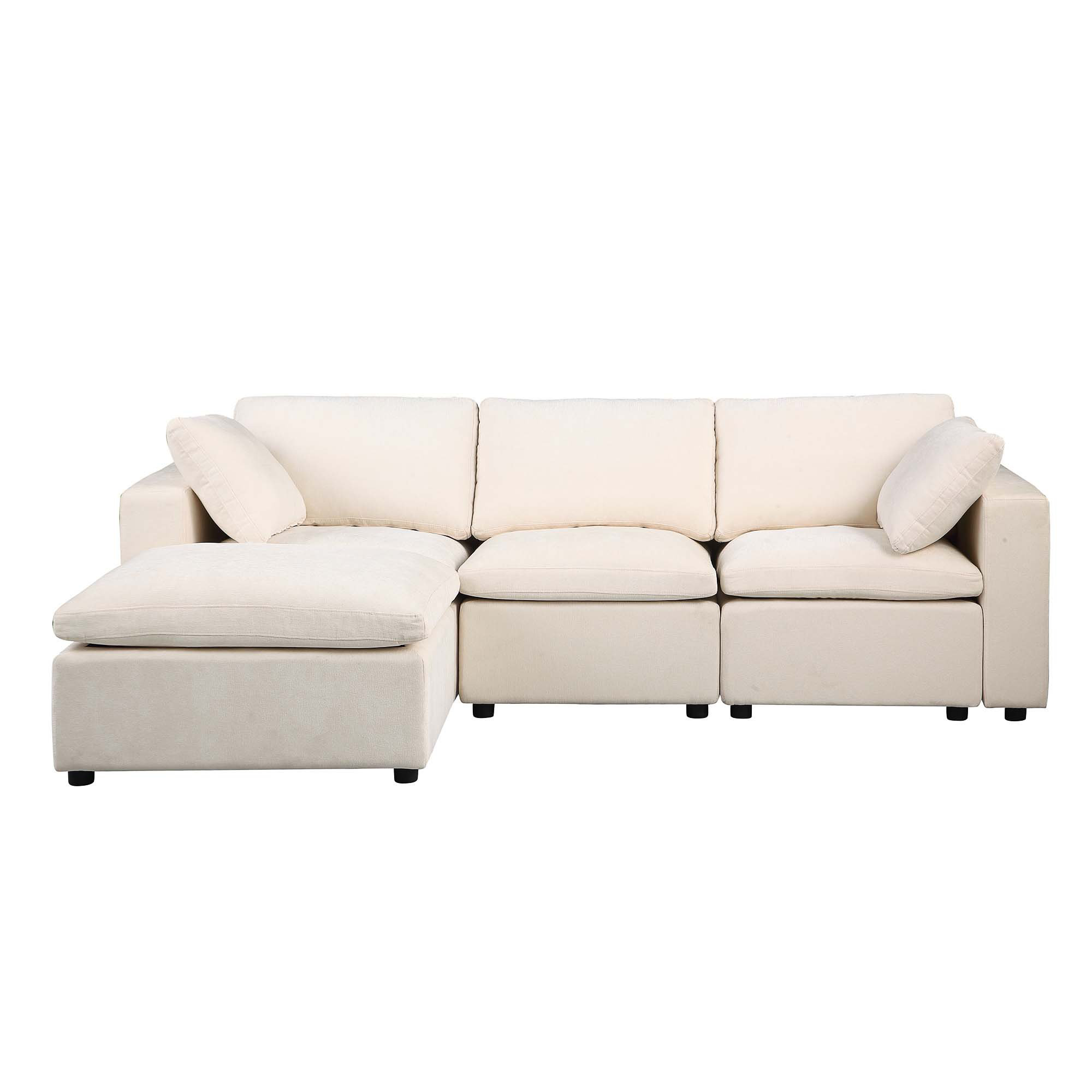 Ebern Designs Modular Sectional Sofa Convertible U - shaped 6 - seat ...