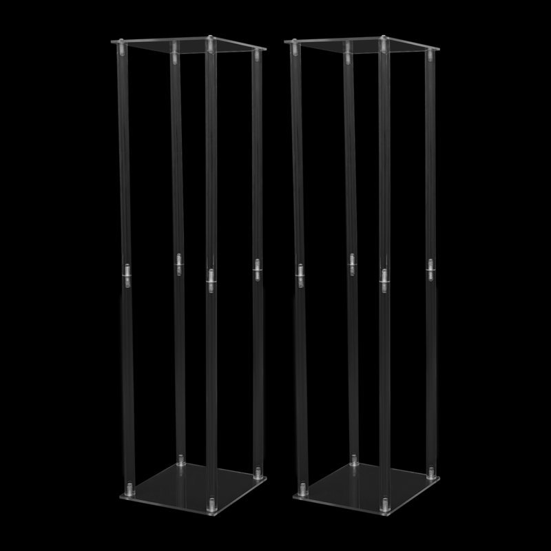 Lomana 2 Pack 31.49 Inch Clear Acrylic Flower Stand Wedding Wedding ...