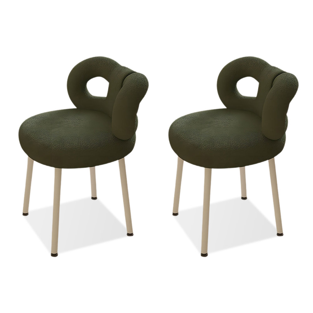 Corrigan Studio® Solid back side Chair(Set of 2) | Wayfair