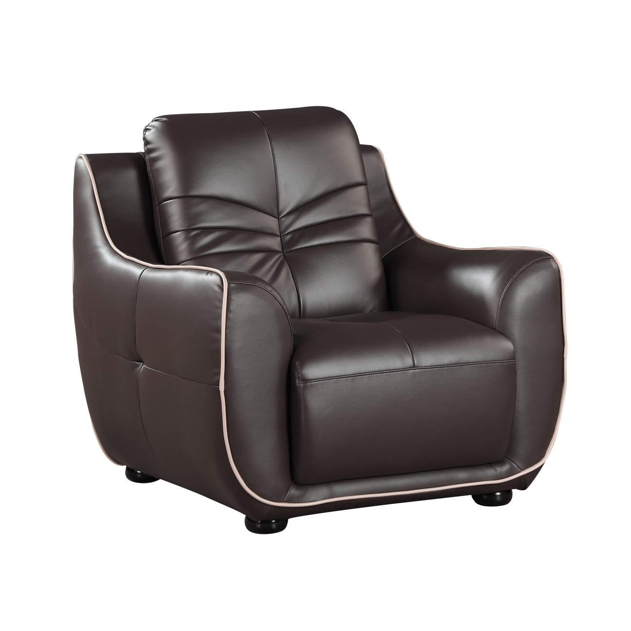Latitude Run® Genuine Leather Chair,Leather Chair,Accent Chair,Modern ...