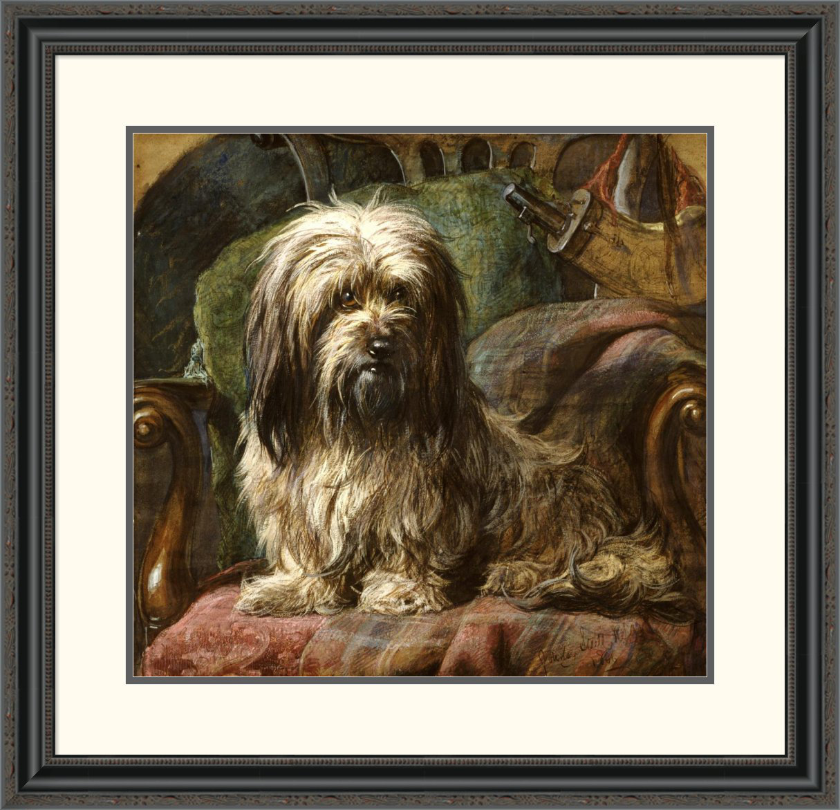 Global Gallery 'A Dandy Dinmont' by Gourlay Steel Framed Painting Print ...