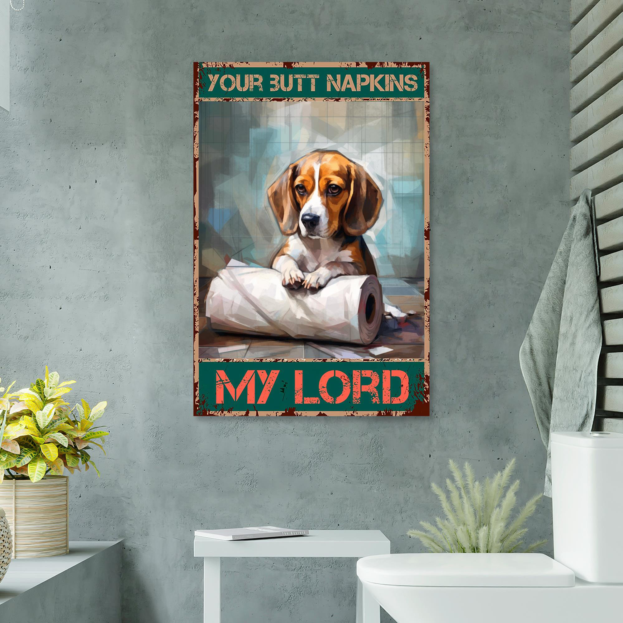 Trinx Beagle Your Butt Napkins My Lord 1 - 1 Piece Recta Beagle Your ...