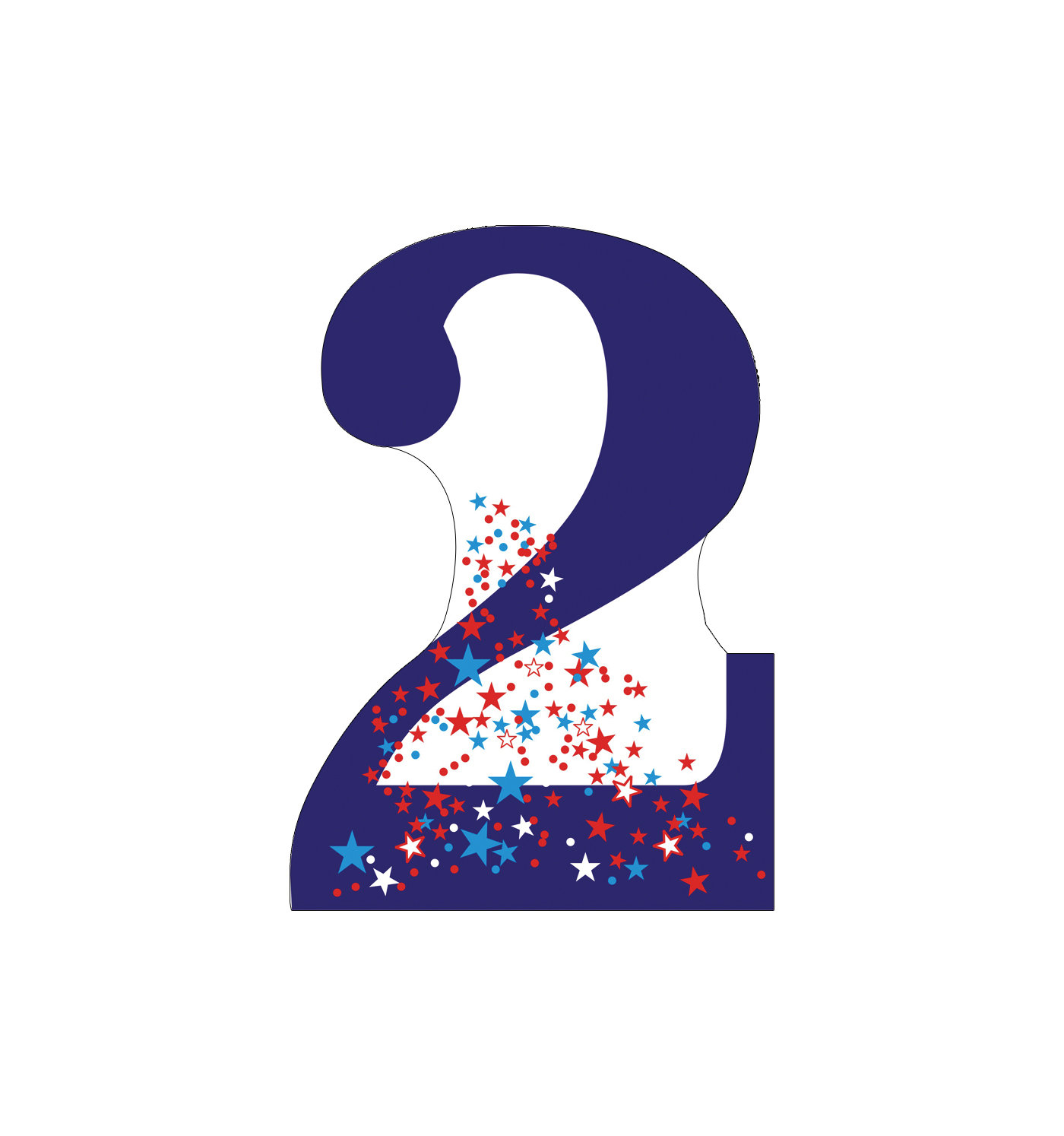 Advanced Graphics Number 2 Cardboard Stand-Up | Wayfair